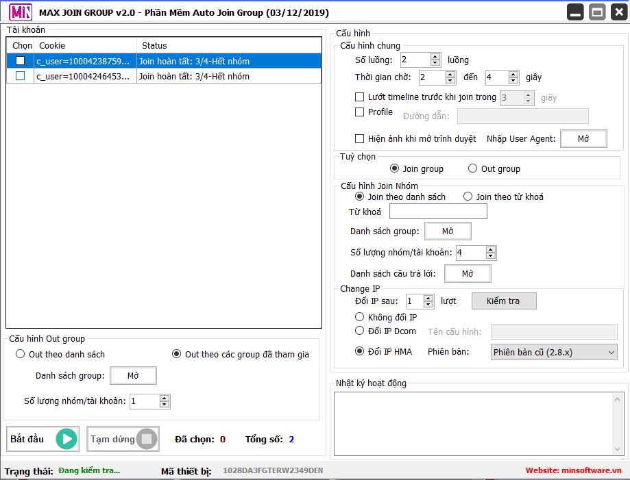 Phần mềm tự động tham gia nhóm trên facebook - Max Join Group FB